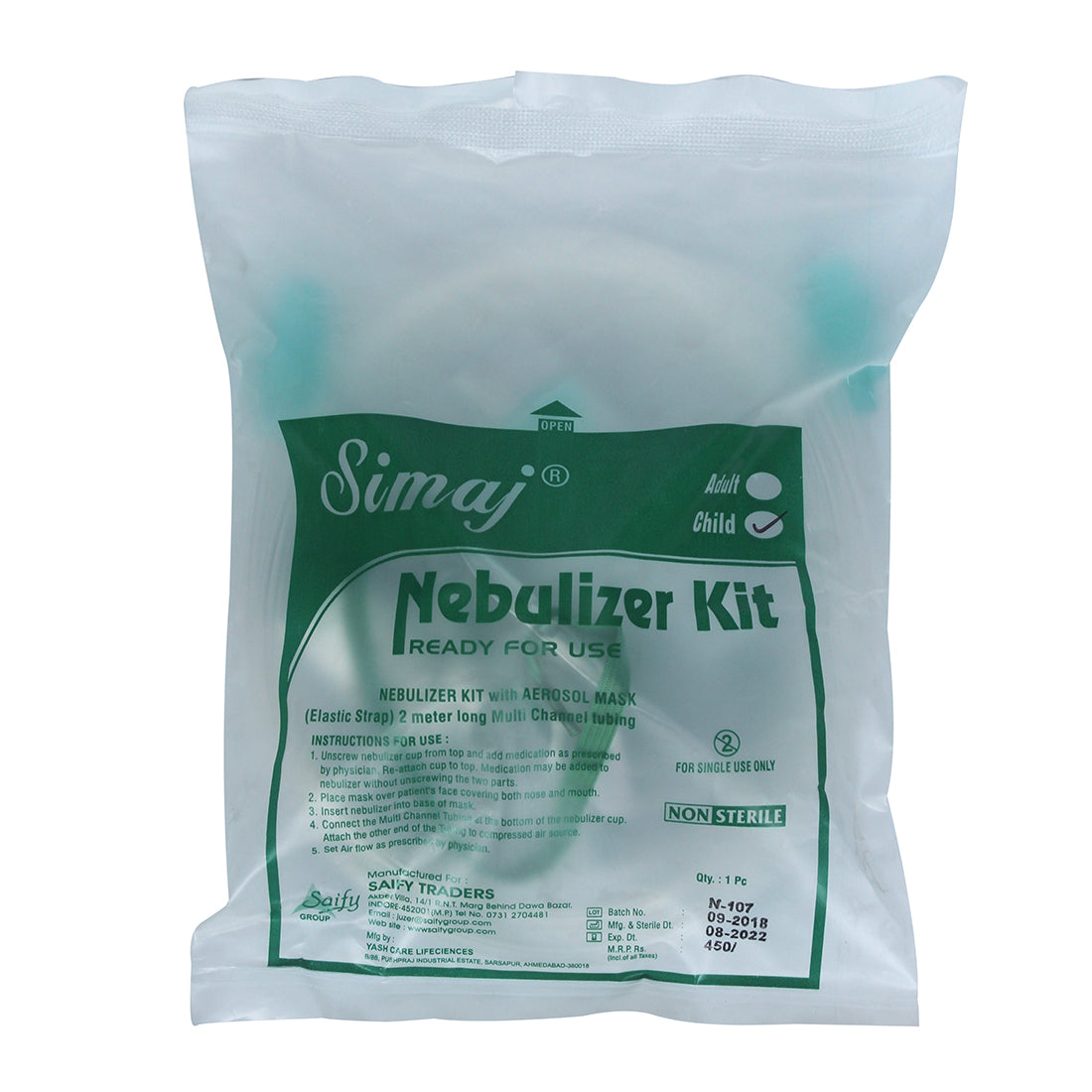 Nebuliser Kit with Child Mask — Smart Care